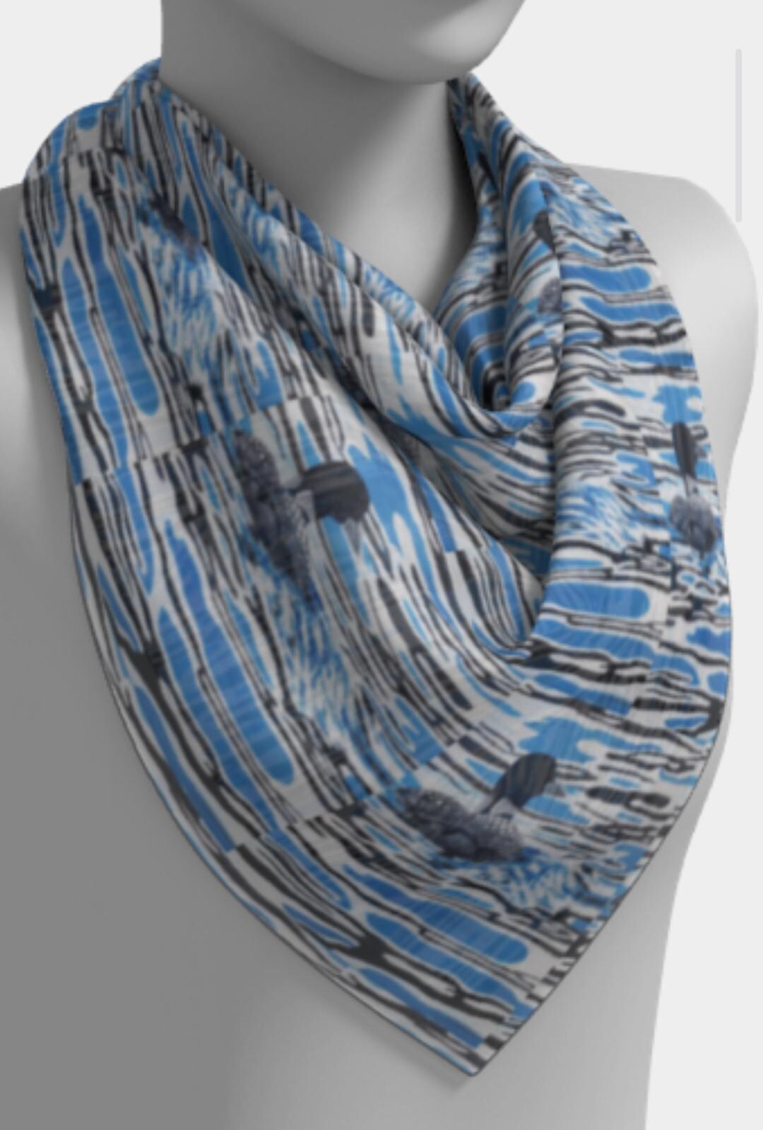 Loon Square Scarf, Featuring Bird Painting by Canadian Artist Manna ...