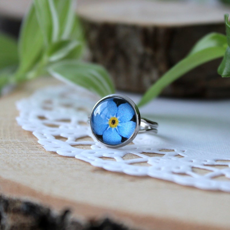Forget Me Not Ring - Etsy