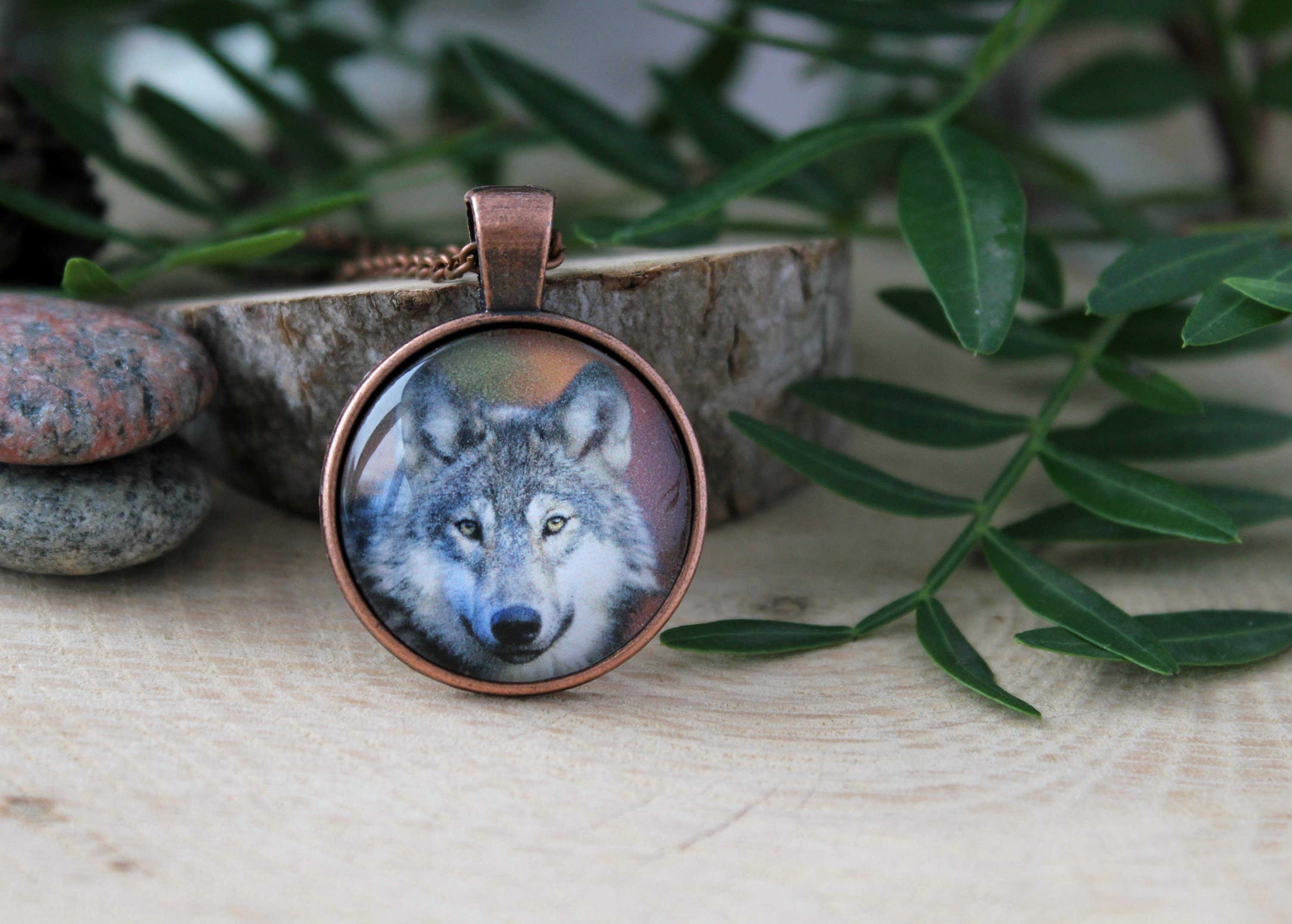 Wolf Necklace Wolf Pendant Wolf Jewelry Animal Pendant | Etsy