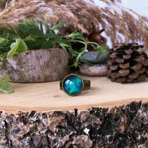 Northern Lights Ring | Aurora Borealis Rings | Northern Lights Jewelry ...