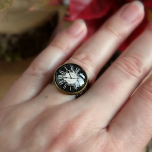 Vintage Clock Ring | Clock Dial Jewelry | Adjustable Ring | Antique ...