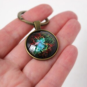 Crab Nebula Keychain | Galaxy Keychain | Nebula Key Ring | Space ...
