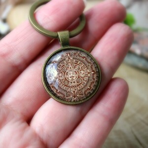 Mayan Calendar Keychain | Maya Keychain | Aztec Calendar | Ancient Maya ...