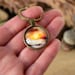 Sunset Keychain | Sunset Key Ring | Beach Keychain | Souvenir Key Ring ...