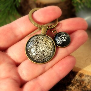 Maya Calendar Keychain | Custom Order Keyring | Personalized Message ...