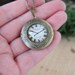 Vintage Clock Locket Necklace | Photo Locket | Antique Bronze Photo ...