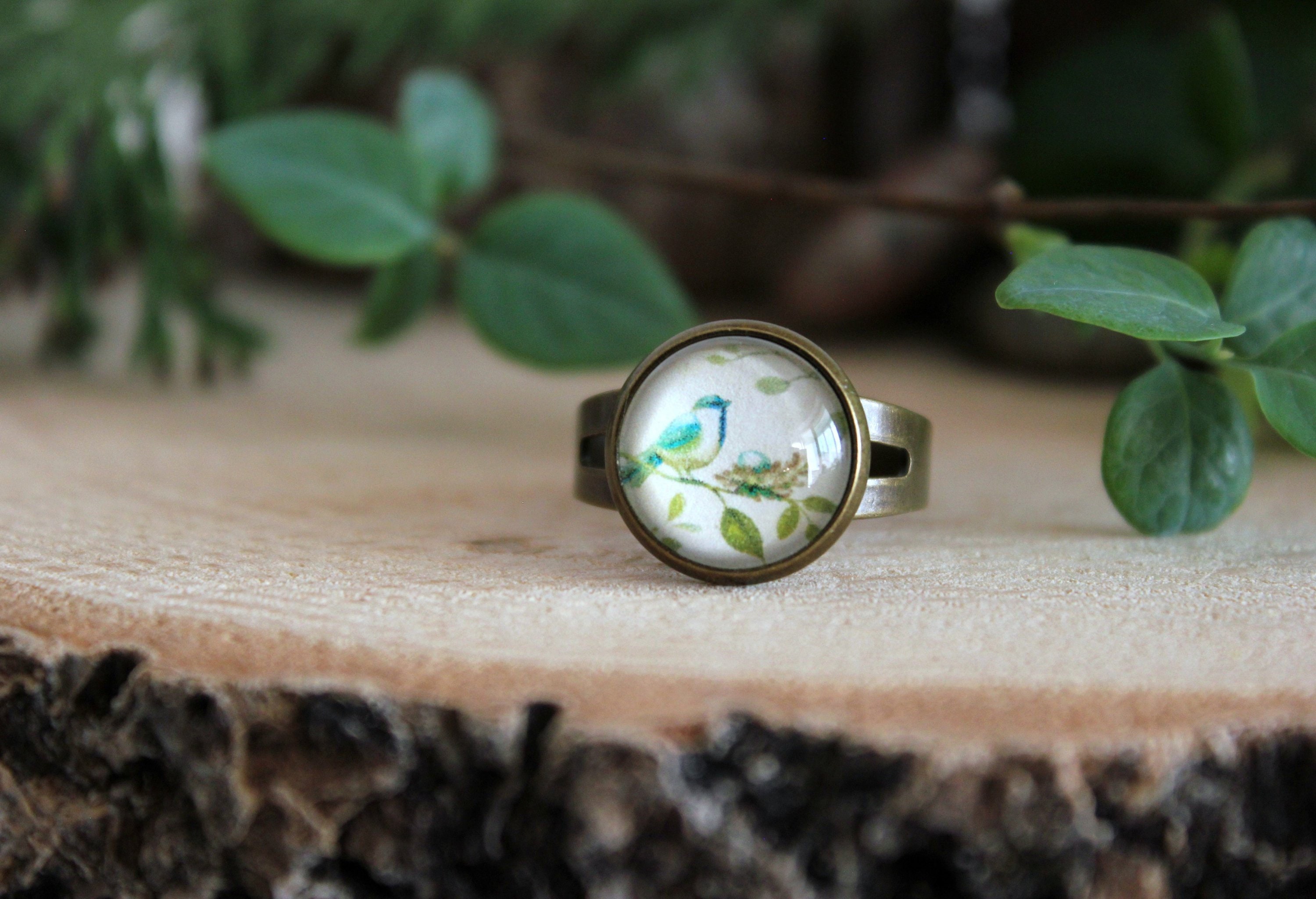 Bird on A Branch Ring | Vintage Bird Ring | Bird Jewelry | Bird Ring ...