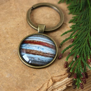 Jupiter Keychain | Galaxy Keychain | Space Jewelry | Universe Keychain ...