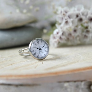 Vintage Clock Ring | Clock Dial Jewelry | Adjustable Clock Ring ...