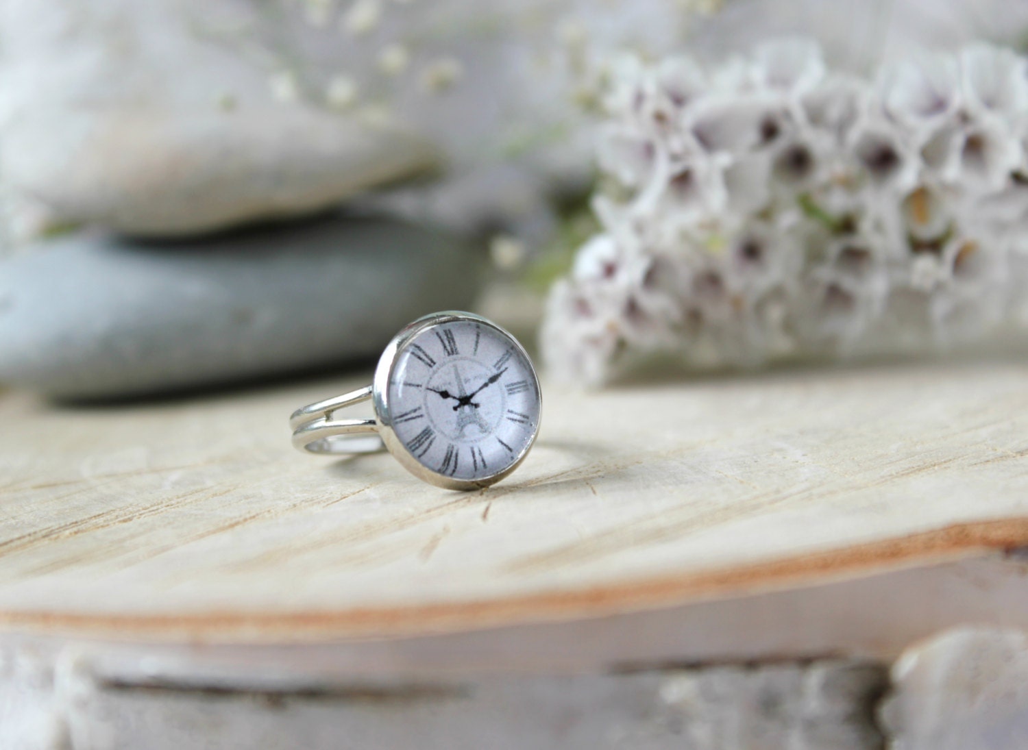 Vintage Clock Ring Clock Dial Jewelry Adjustable Clock - Etsy