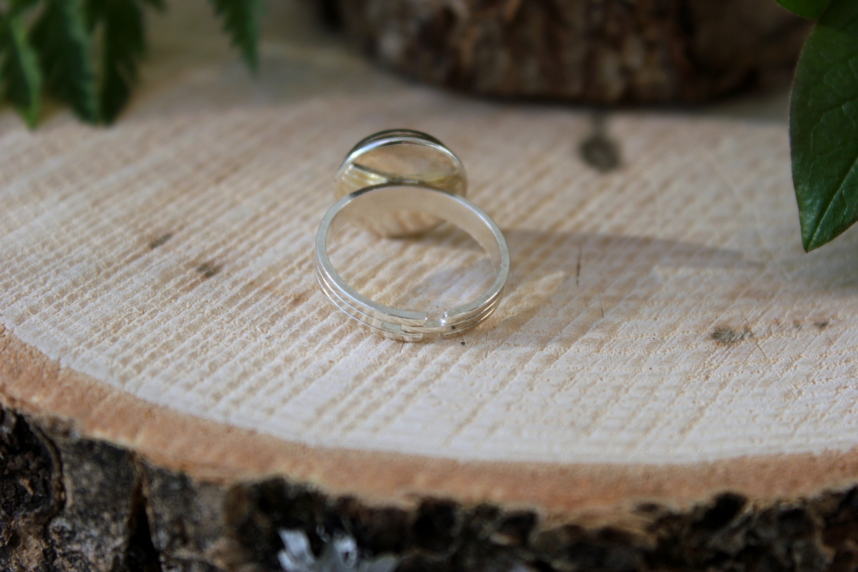 Leaf Ring Green Leaf Ring Green Leaf Jewelry Adjustable | Etsy