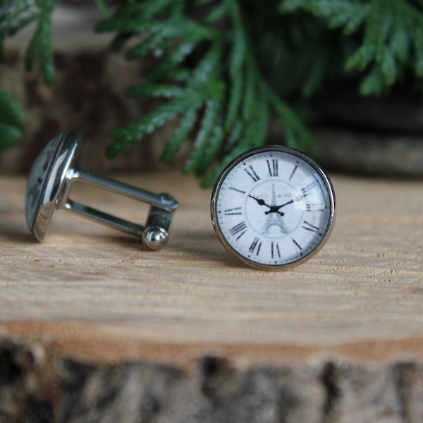 Clock Cufflinks - Etsy