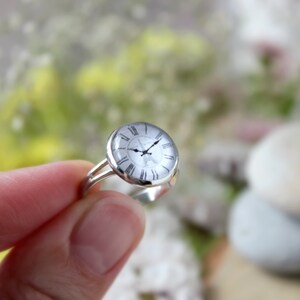 Vintage Clock Ring | Clock Dial Jewelry | Adjustable Clock Ring ...