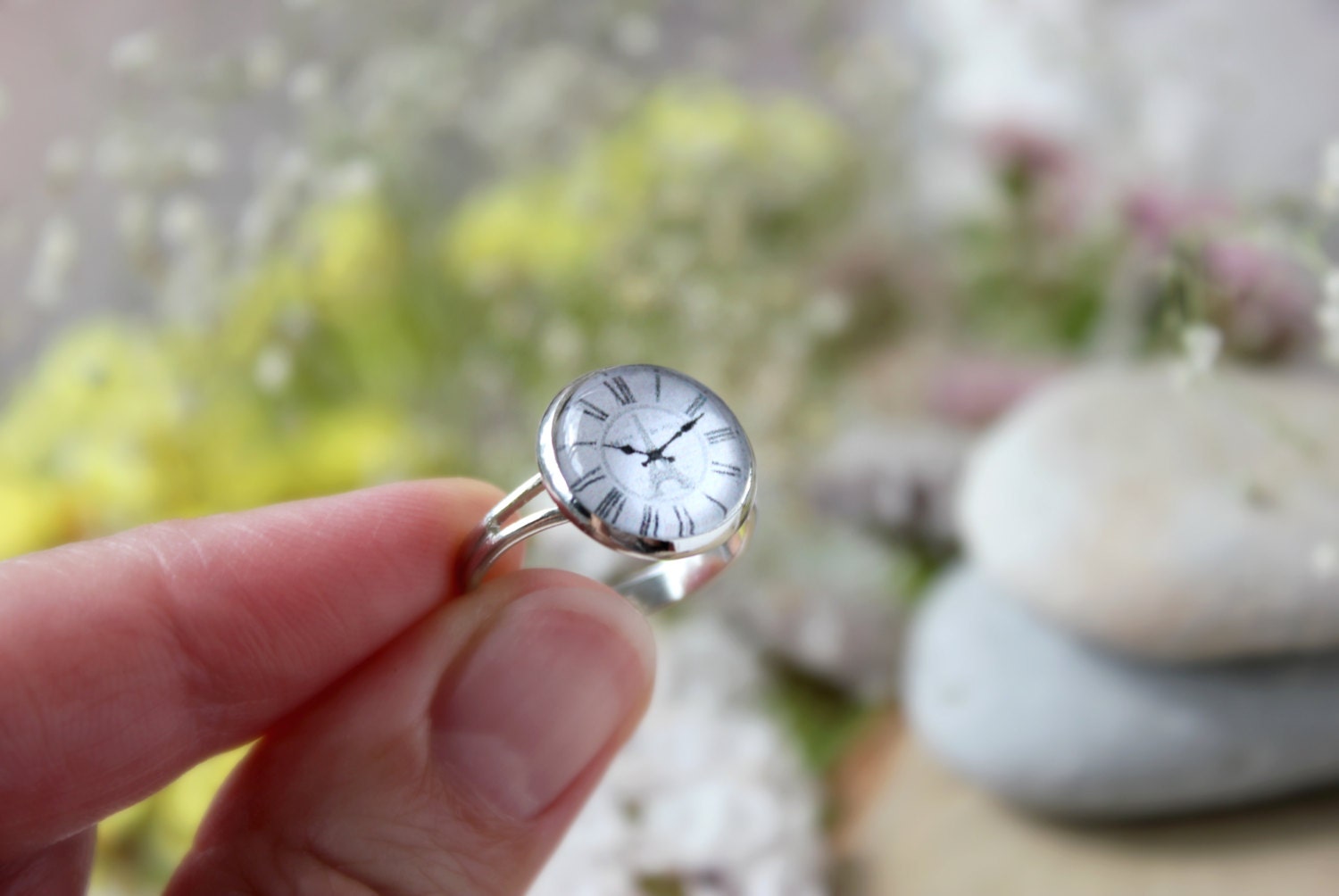 Vintage Clock Ring Clock Dial Jewelry Adjustable Clock - Etsy