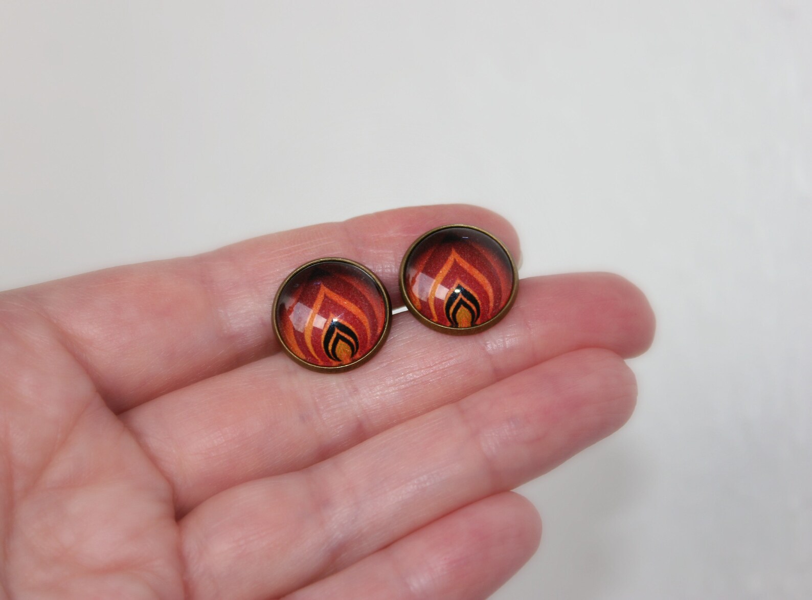 Levels of Flame Cufflinks | Fire and Flames Cufflinks | Wedding Cuff ...