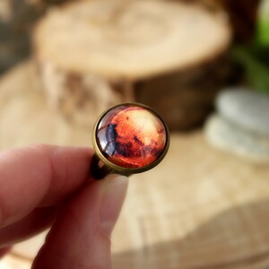 Mars Ring | Antique Bronze Ring | Space Jewelry| Mars Jewelry | Galaxy ...