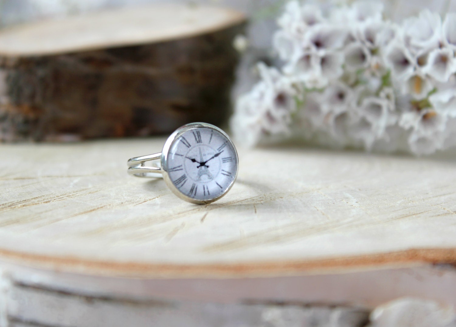 Vintage Clock Ring Clock Dial Jewelry Adjustable Clock - Etsy