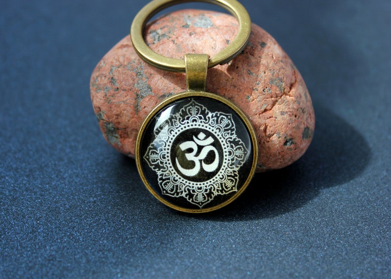 Om Keychain Spiritual Jewelry Om Key Ring Hindu Jewelry - Etsy