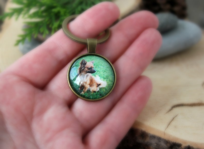 Custom Pet Keychain | Your Pet's Photo Keychain | Personalized Gift ...