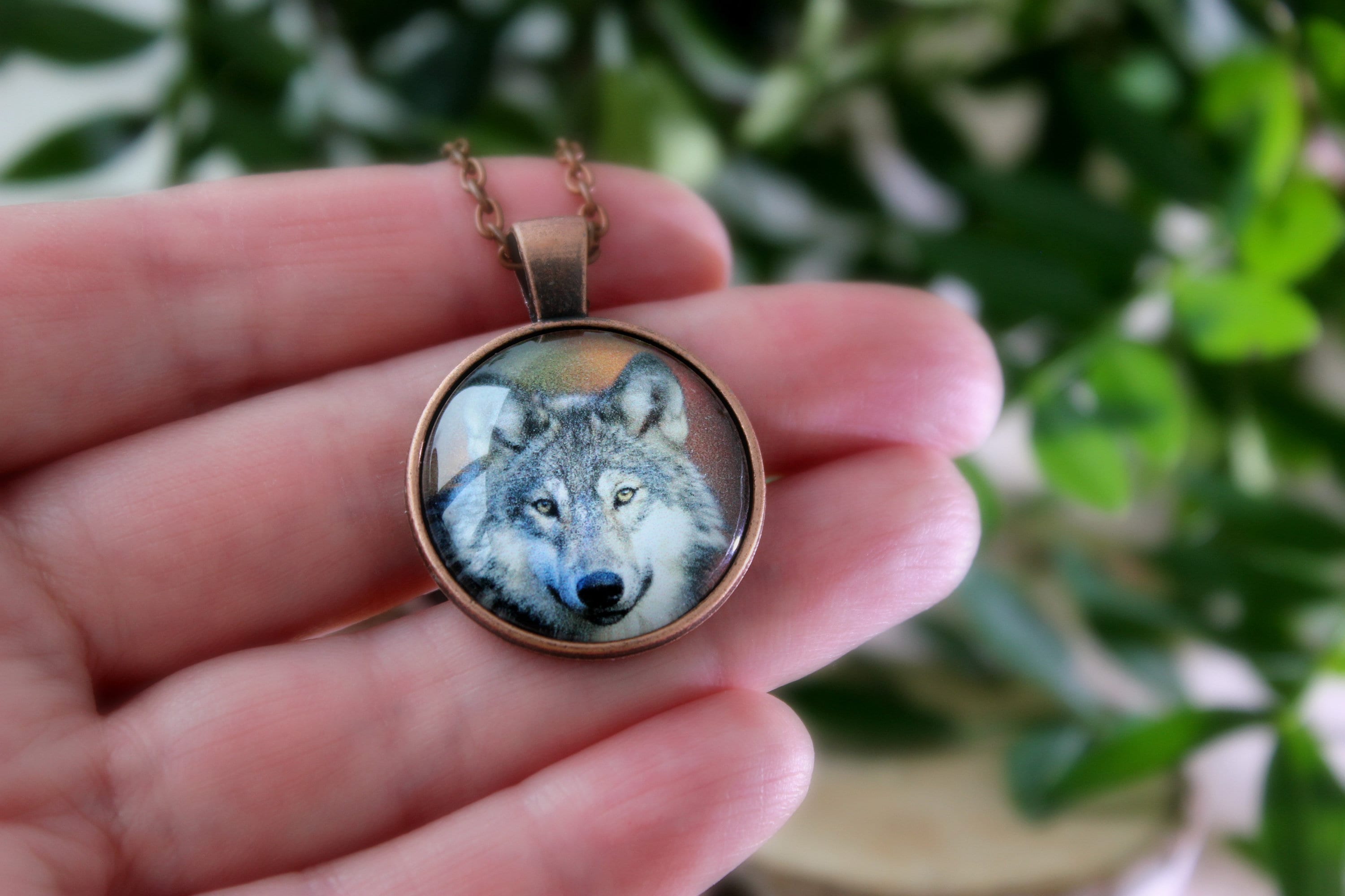 Wolf Necklace Wolf Pendant Wolf Jewelry Animal Pendant | Etsy