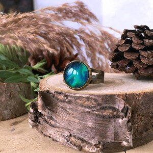 Northern Lights Ring | Aurora Borealis Rings | Northern Lights Jewelry ...
