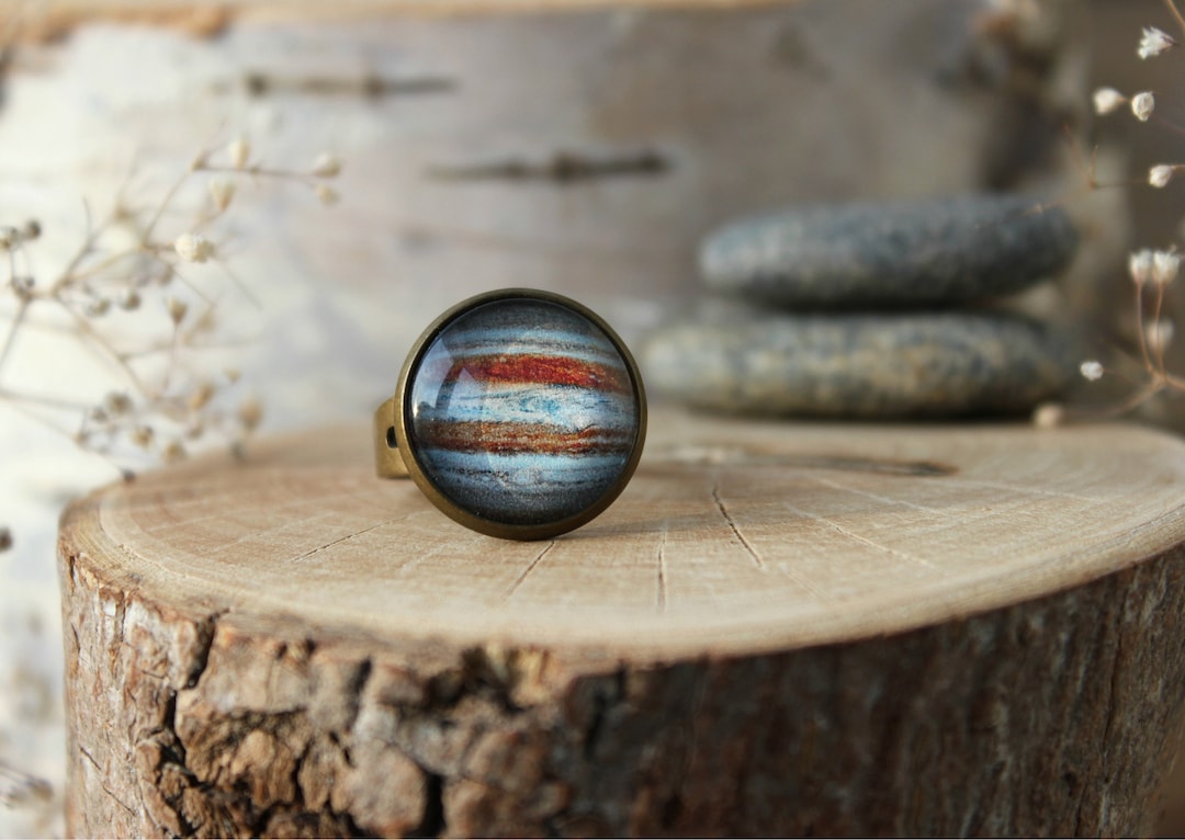 Jupiter Ring | Antique Bronze Ring | Space Jewelry| Jupiter Jewelry ...