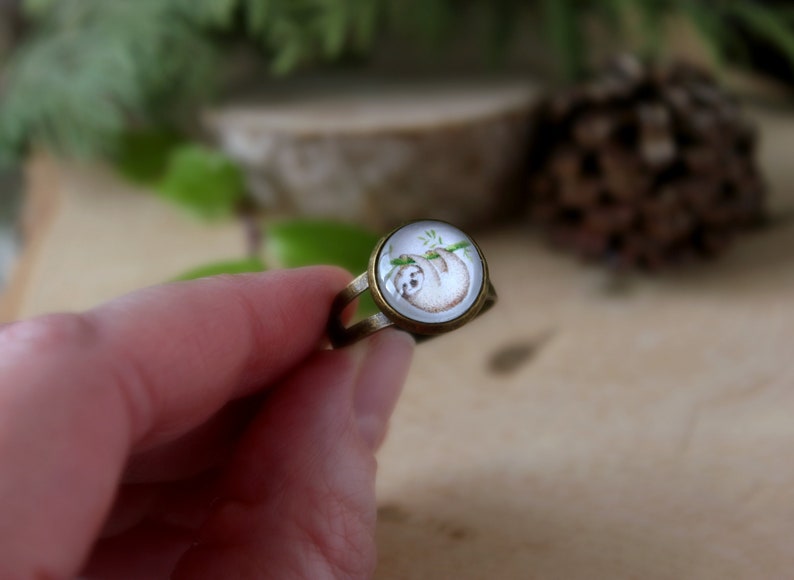 Sloth Ring Sloth Jewelry Animal Ring Sloth Gifts - Etsy