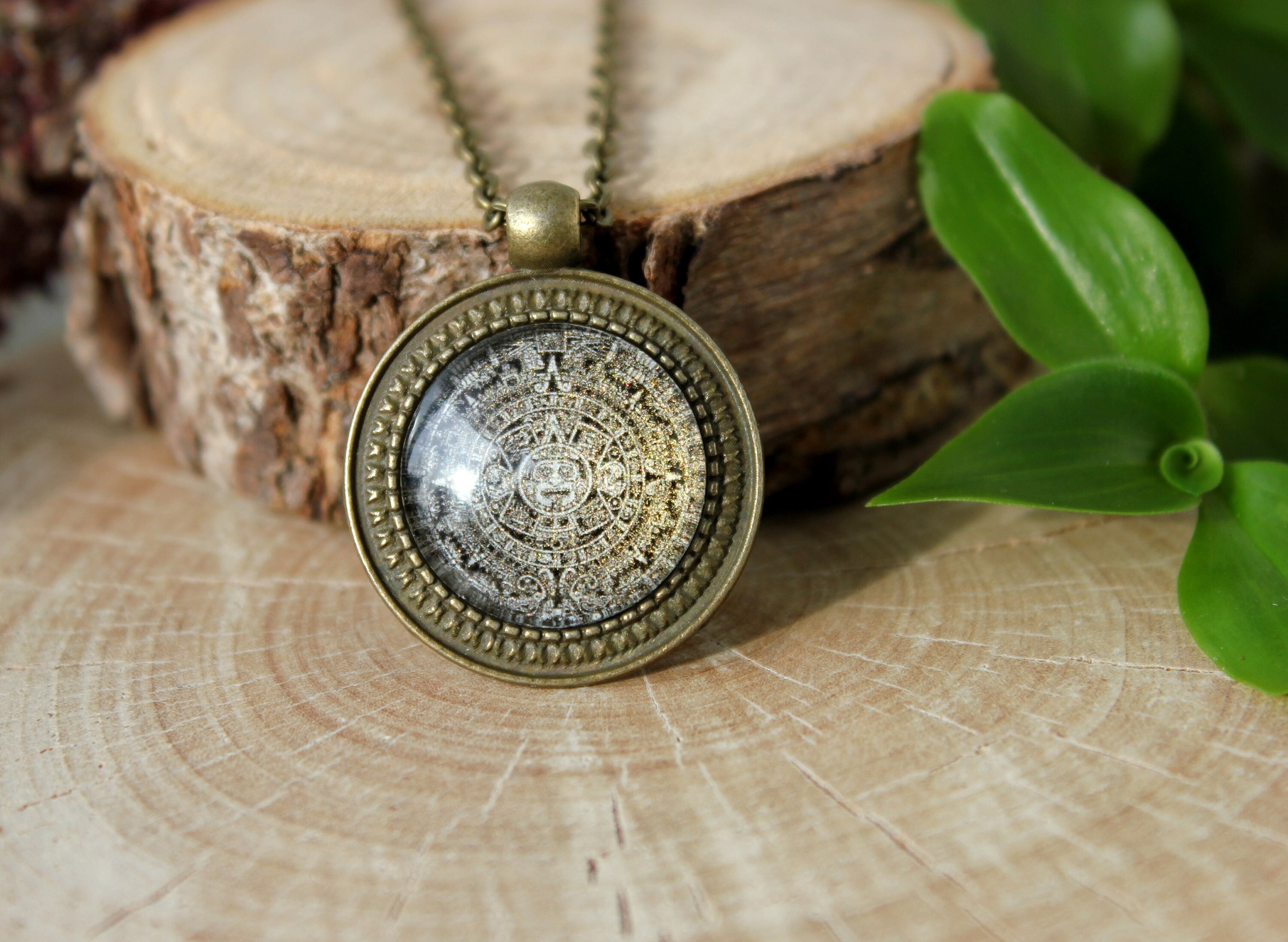 Mayan Calendar Necklace | Ancient Maya Calendar | Sparkling Pendant ...