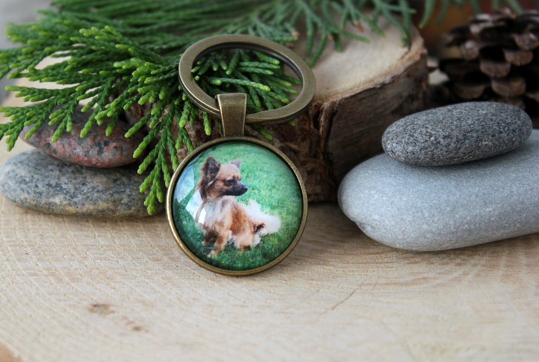 Custom Pet Keychain | Your Pet's Photo Keychain | Personalized Gift ...