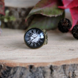 Vintage Clock Ring | Clock Dial Jewelry | Adjustable Ring | Antique ...