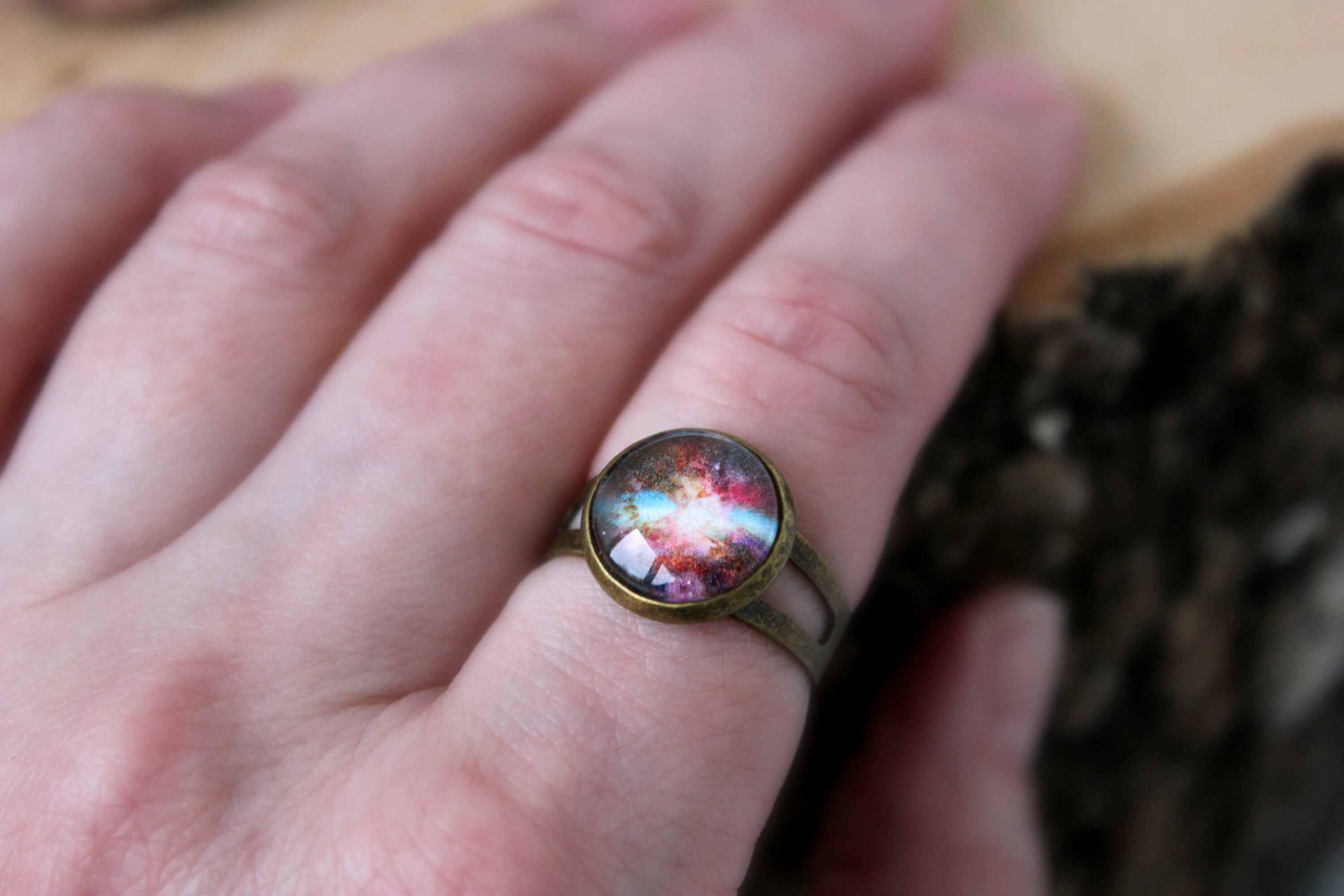 Galaxy Ring Nebula Ring Galaxy Jewelry Space Jewelry | Etsy