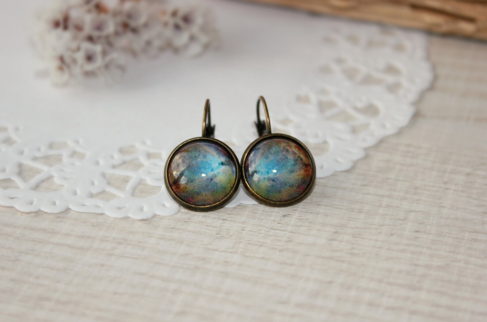 Orion Nebula Earrings | Antique Bronze Earrings | Boho Jewelry | Galaxy ...