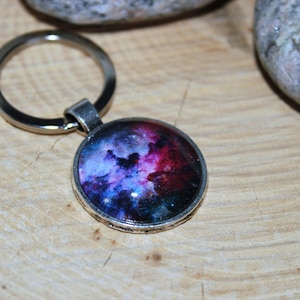 Galaxy Keychain | Universe Keychain | Space Jewelry | Nebula Keychain ...