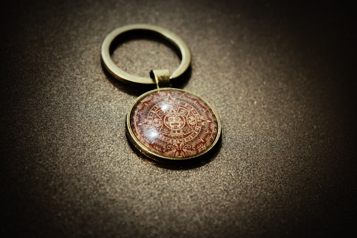 Mayan Calendar Keychain | Maya Keychain | Aztec Calendar | Ancient Maya ...