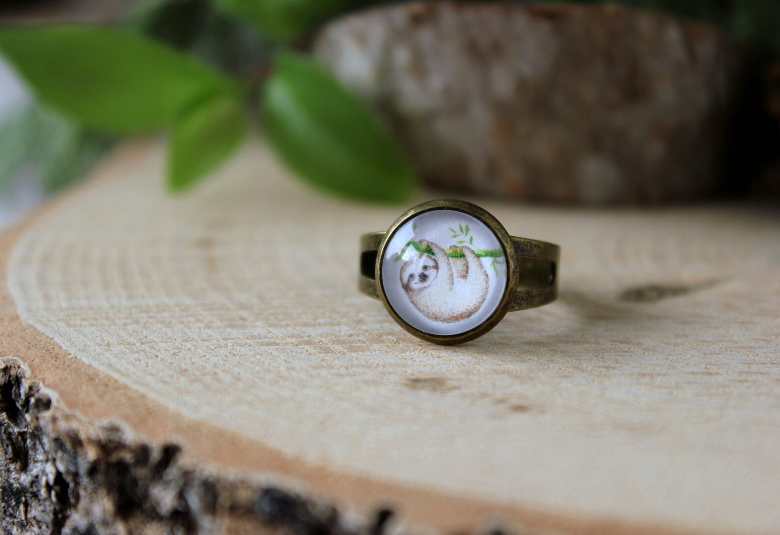 Sloth Ring Sloth Jewelry Animal Ring Sloth Gifts - Etsy