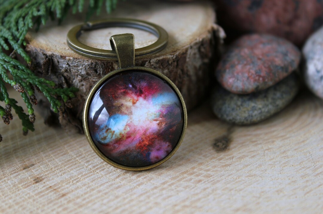 Nebula Keychain | Galaxy Keychain | Universe Keychain | Space Jewelry ...