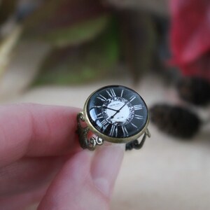 Vintage Clock Ring | Clock Dial Jewelry | Adjustable Ring | Antique ...