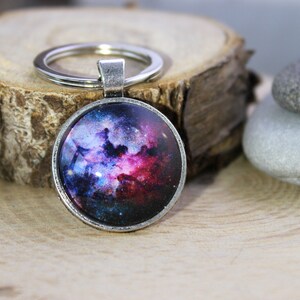 Galaxy Keychain | Universe Keychain | Space Jewelry | Nebula Keychain ...