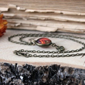 Two Sided Levels of Flame Necklace | Fire and Flames Jewelry | Symbolic ...