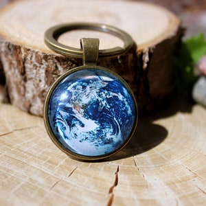 Planet Earth Keychain | Space Jewelry | Galaxy Jewelry | Galaxy ...