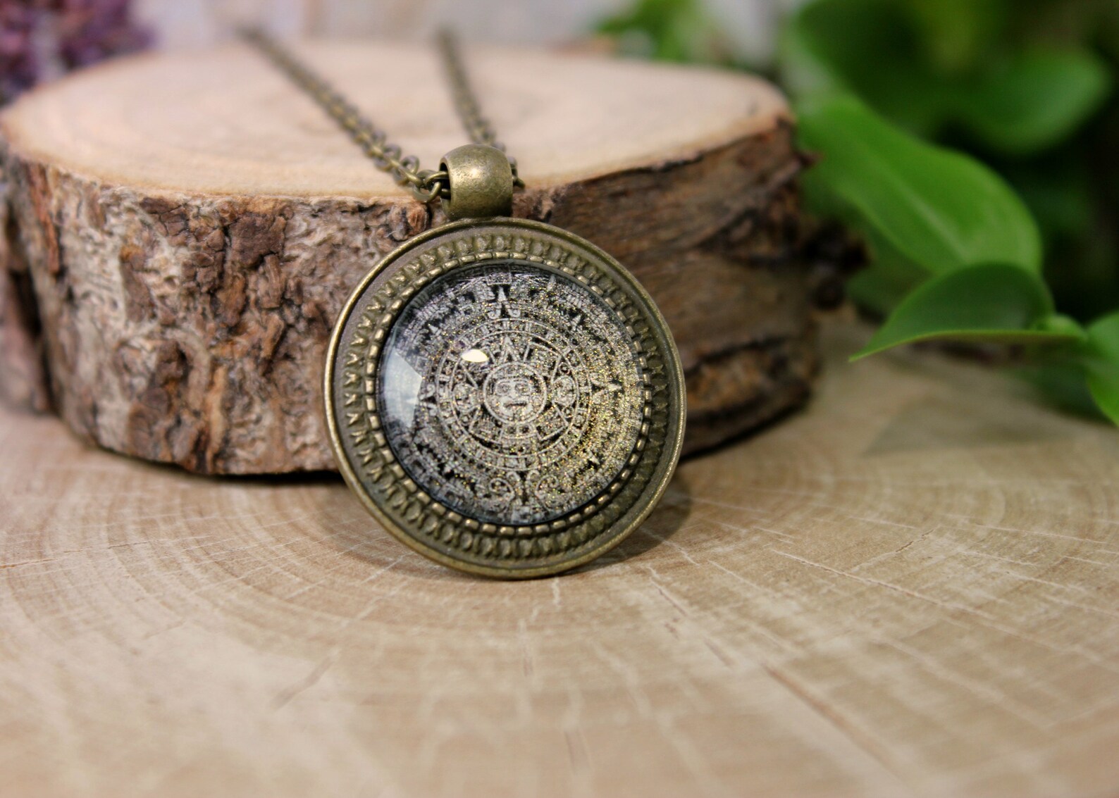 Mayan Calendar Necklace | Ancient Maya Calendar | Sparkling Pendant ...