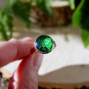 Leaf Ring | Green Leaf Ring | Green Leaf Jewelry | Adjustable Ring ...