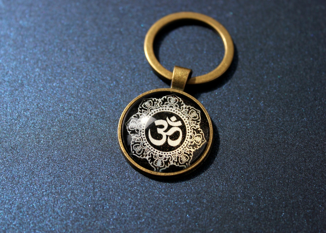 Om Keychain Spiritual Jewelry Om Key Ring Hindu Jewelry | Etsy