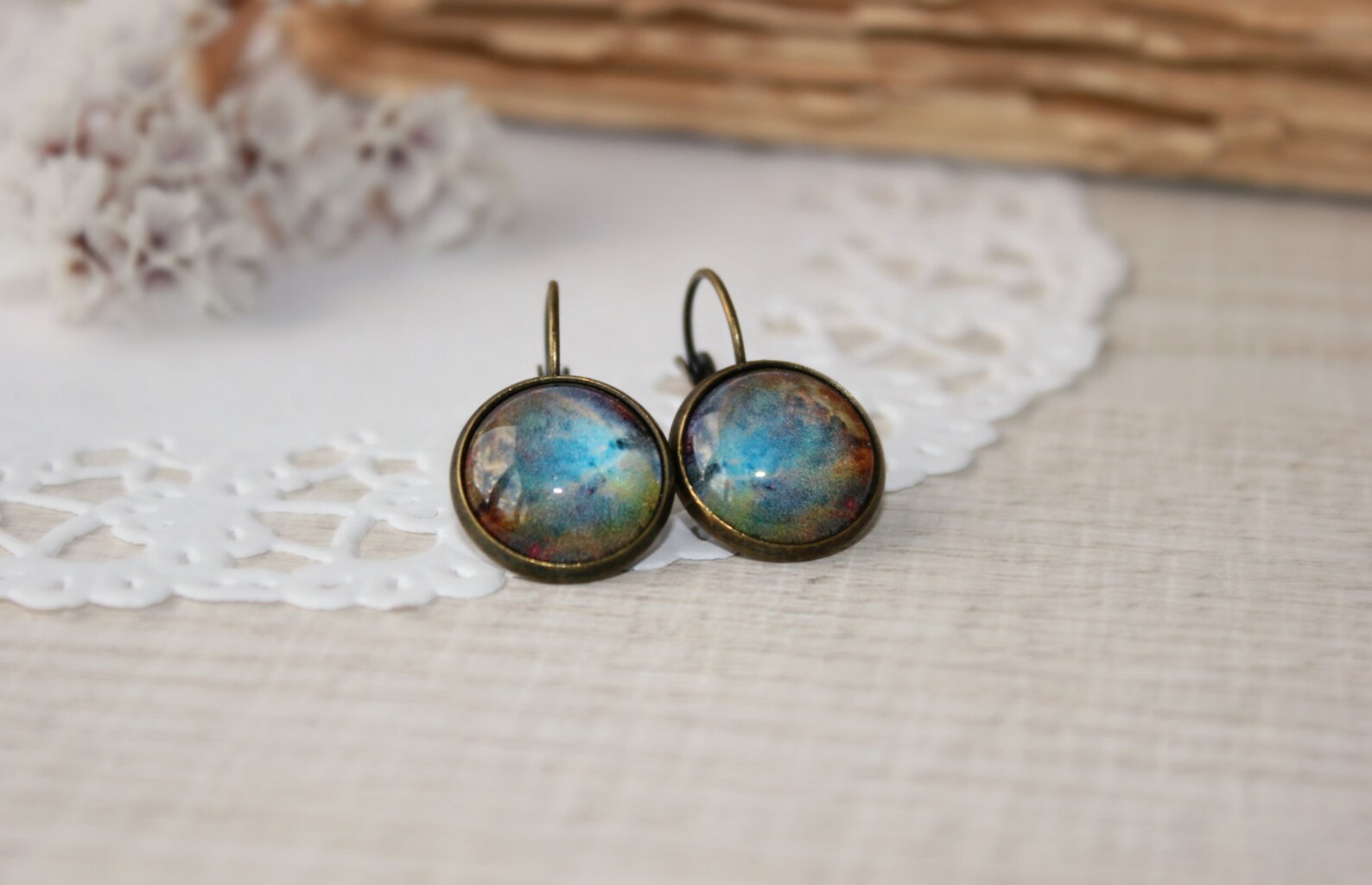 Orion Nebula Earrings | Antique Bronze Earrings | Boho Jewelry | Galaxy ...