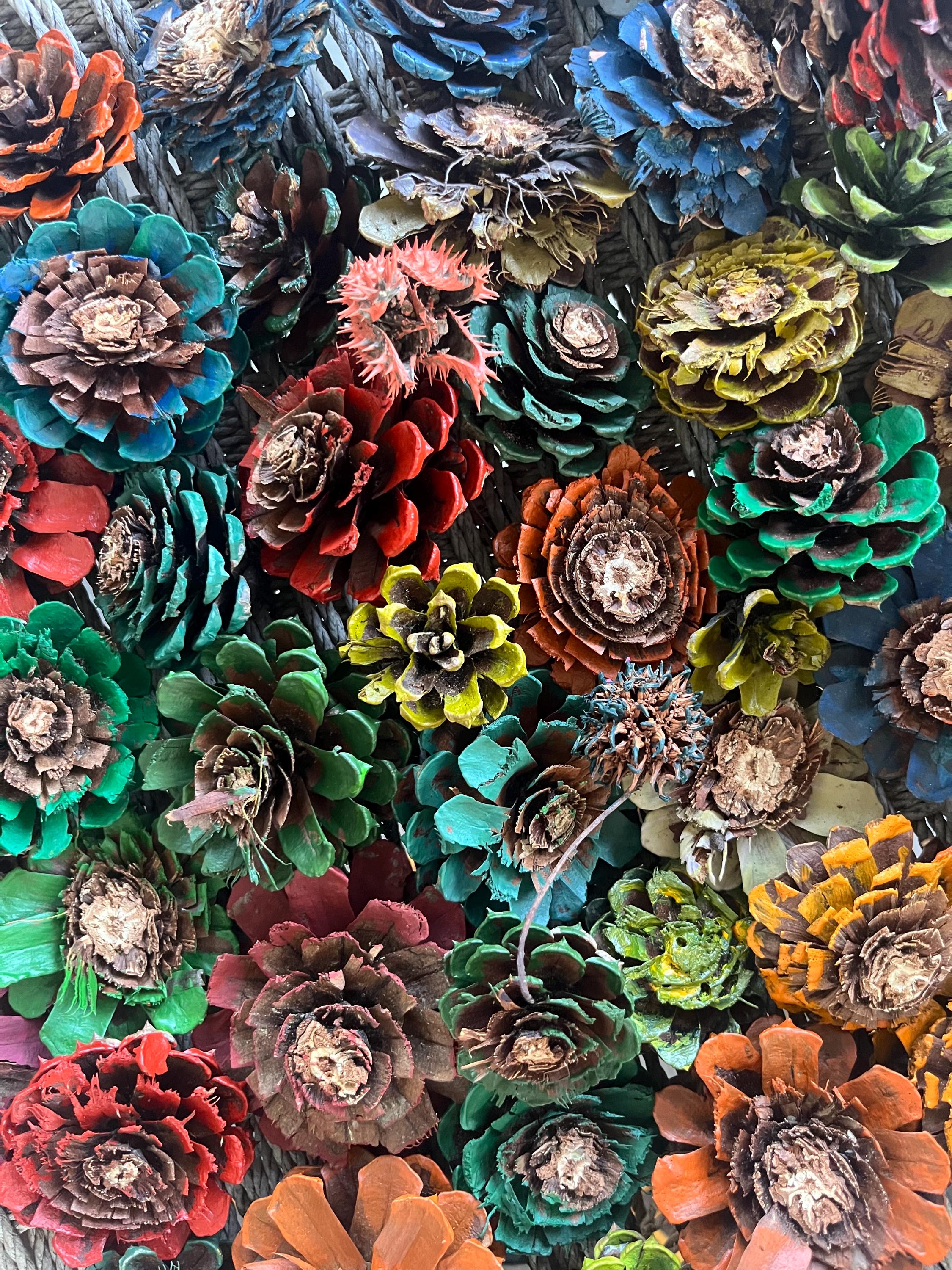50 Painted Pinecones Craft Art Supplies Into the Forest Natural Wood ...