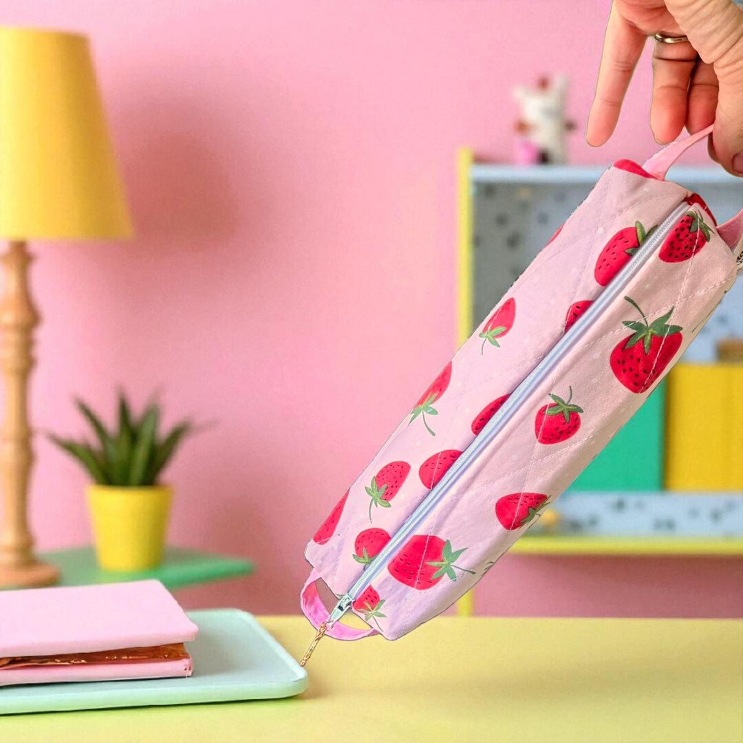 Case Closed – Quilted Pencil Pouch | Pop of Color | Gift for Stationery ...