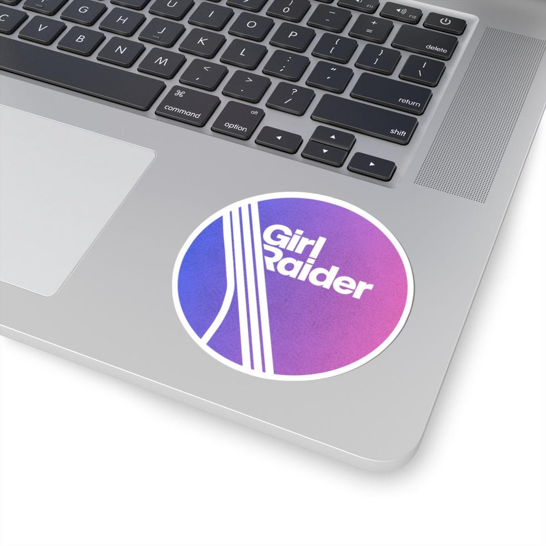 Girl Raider Sticker | ARC Raiders Inspired Purple Retro Gradient White ...