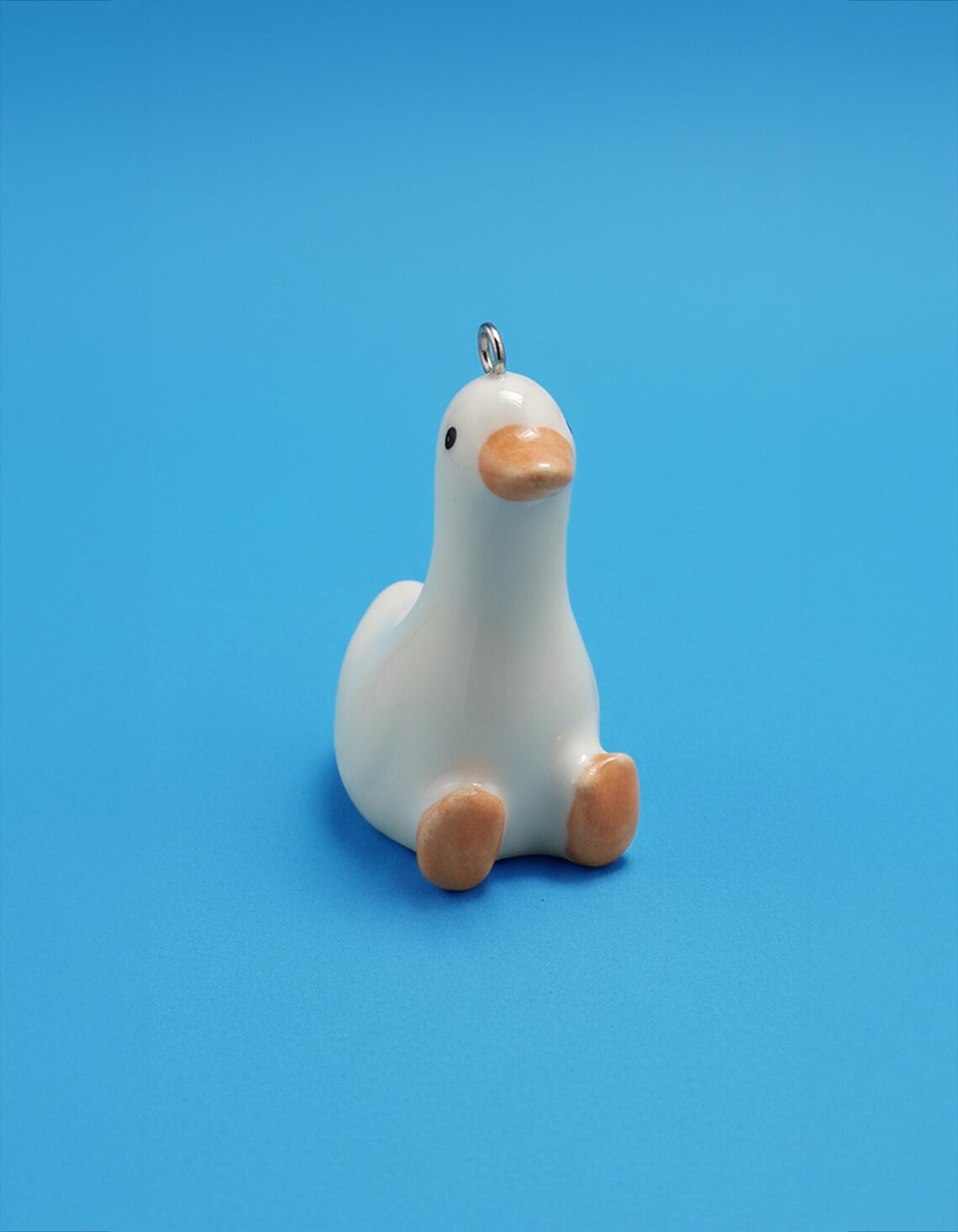 Goose Keychain | Handmade Ceramic Bag Charm | Funny Silly Goose Gift ...