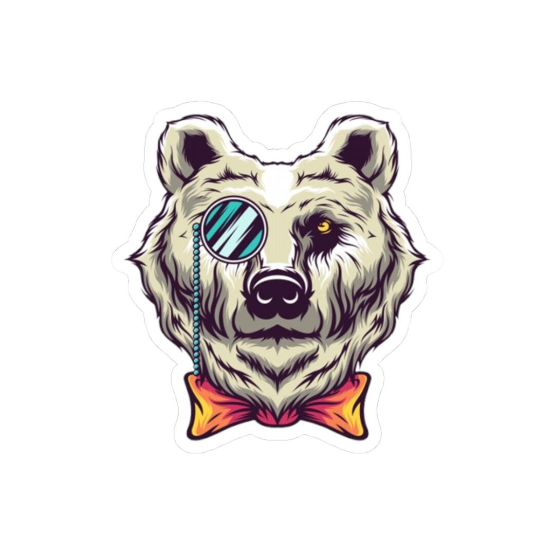 Sir Bear Kiss-cut Stickers | Unique Laptop Decals, Planners ...