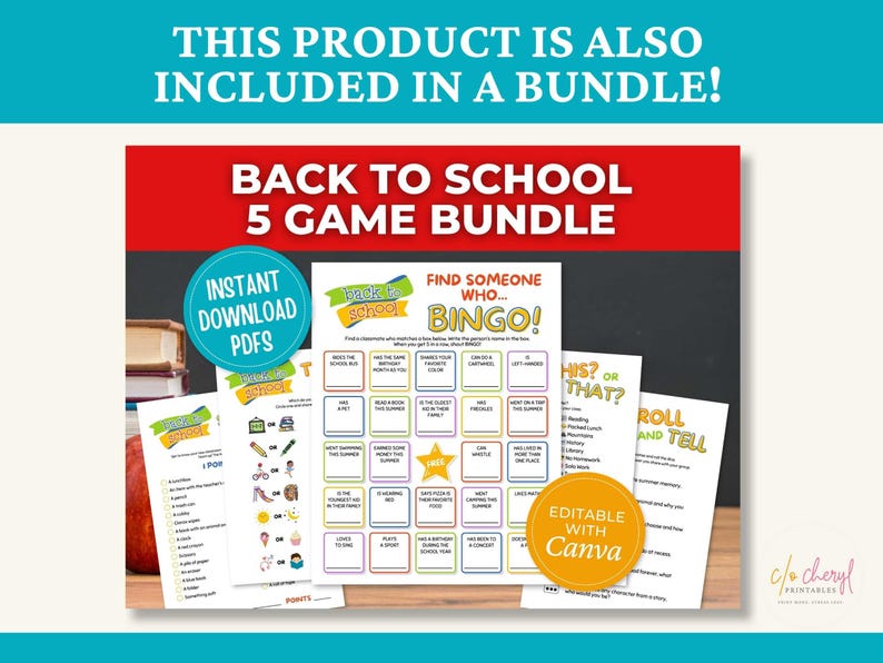 Classroom Scavenger Hunt Printable | Back to School Activity for Kids ...